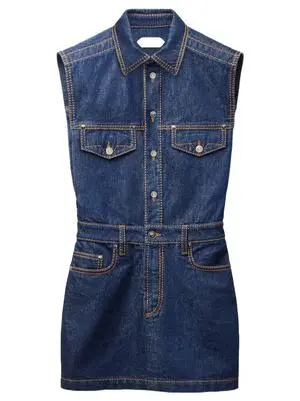 Versace Denim Mini Dress - Blue
