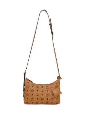 Mcm Logo Shoulder Bag - Brown
