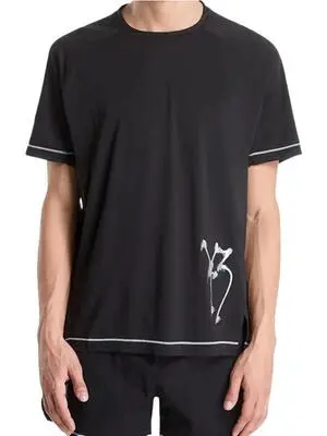 Y3 Chito Graphic Printed Crewneck T-shirt - Black