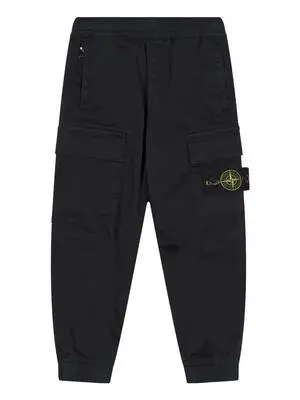 Stone Island Elastic Waist Cargo Pants - Blue