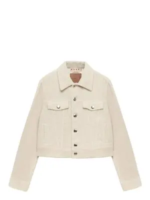 Marni Corduroy Trucker Jacket - Cream