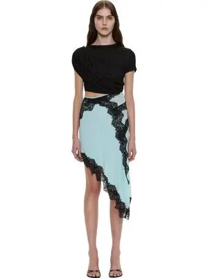 Christopher Esber Verve Twisted Tee Mini Dress - Blue