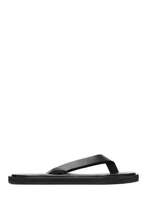 Studio Nicholson Leather Flat Sandals - Black