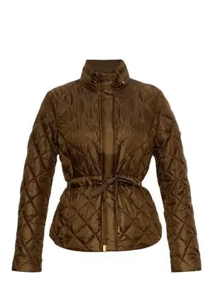 Michael Kors Quilted Belted Jacket - Brown