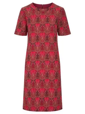 LAURA URBINATI Short-sleeved Dress - Red