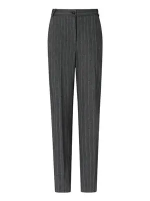 Pinko Pinstriped Tailored Trousers - Black