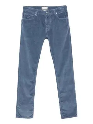 Jacob Cohen Bard Slim-fit Corduroy Trousers - Blue