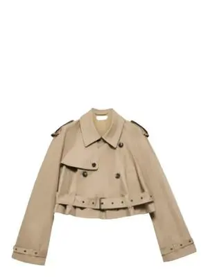 J.W.ANDERSON Cropped Trench Coat - Light Brown