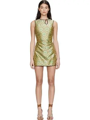 Christopher Esber Palmira Loophole Mini Tank Dress - Green