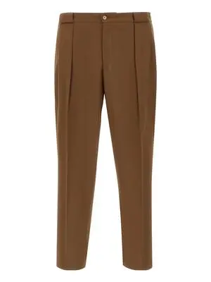 BRIGLIA 1949 Pleated Casual Pants - Brown