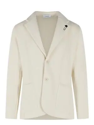 LARDINI Long-sleeve Blazer - Ivory