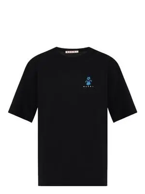 Marni Marni Logo Graphic T-Shirt Black