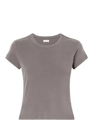 ST. AGNI Slim Fit Crewneck T-shirt - Gray