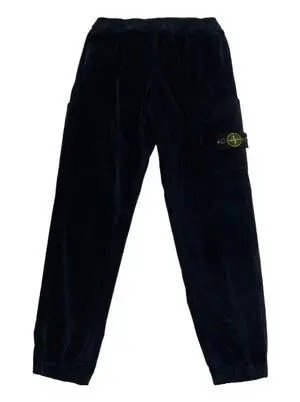 Stone Island Compass-patch Corduroy Cargo Pants - Blue