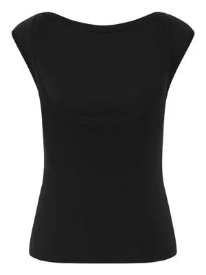 ST. AGNI Sleeveless Vest - Black