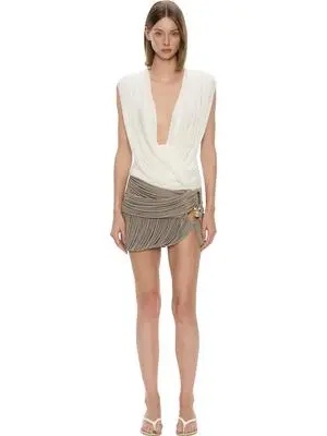 Christopher Esber CHRISTOPHER ESBER Beach Glass Bubble Mini Skirt Grey