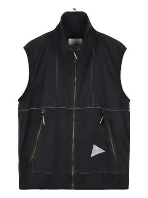 AND WANDER Pertex Windproof Vest - Black