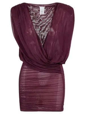 AMAZUIN Ruffled Mini Dress