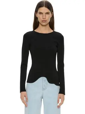 Christopher Esber Maparadita Long Sleeve Top - Black
