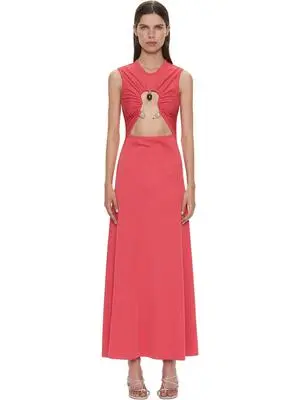 Christopher Esber Hiero Crystal Disconnect Tank Dress - Pink