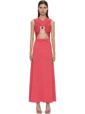 Christopher Esber CHRISTOPHER ESBER Hiero Crystal Disconnect Tank Dress Pink