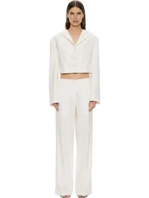 Christopher Esber Redux Linen Wide Leg Trousers - White