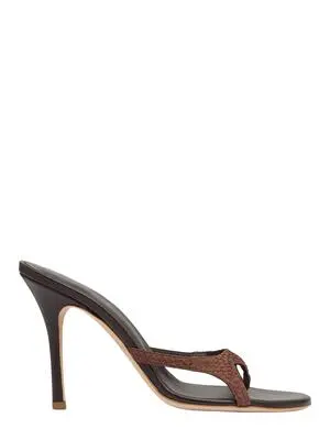 Christopher Esber Alocasia Heel Sandals - Chocolate