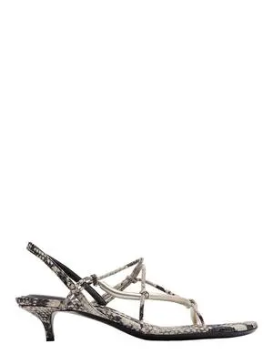 Christopher Esber Molten Micro Heel Sandals - Serpent