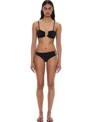 Christopher Esber Ruched Crescent Side Brief - Black