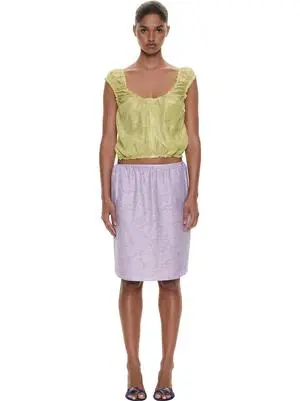 Christopher Esber CHRISTOPHER ESBER Light Leak Jacquard Slip Skirt Purple