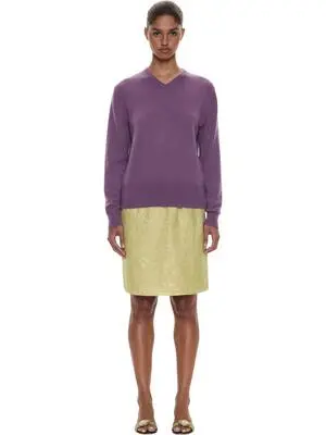 Christopher Esber Light Leak Jacquard Slip Skirt - Yellow