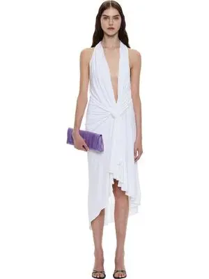 Christopher Esber CHRISTOPHER ESBER Spire Cascade Midi Dress White