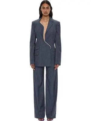 Christopher Esber Torrent Pinstripe Blazer - Blue