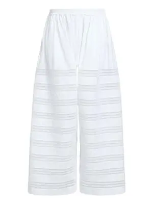 Alaïa Cotton Round Trousers - White