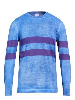 Aspesi Two-tone Striped Cotton Sweater - Blue