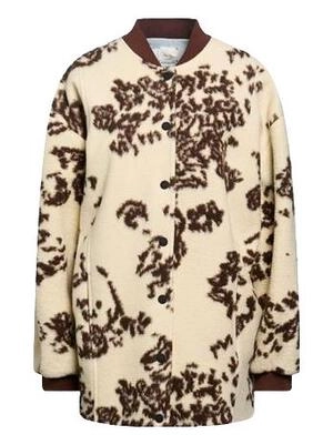 ALYSI Wool And Polyester Coat - Cream