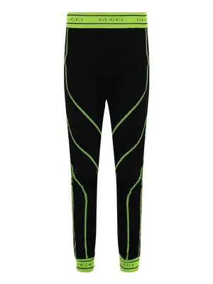 Gucci Logo Jacquard Leggings - Black