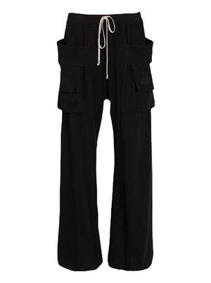 Rick Owens Pants Size Cotton - Black
