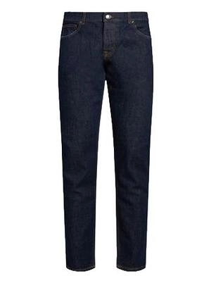 MICHAEL COAL Cotton Elastane Tapered Jeans - Blue