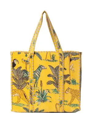 CYC The Ultimate Velvet Jungle Tote - Yellow