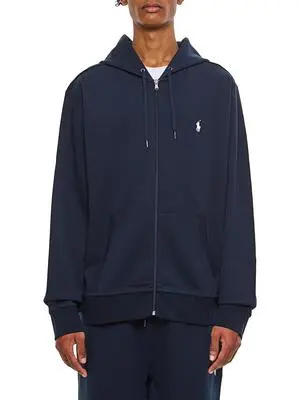 Polo Ralph Lauren Felpa Ful Zip Cappuccio - Blu