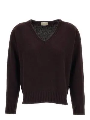 DRUMOHR V-neck Cashmere Sweater - Brown