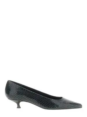AeydĒ Cari Snake-print Décolleté Pumps - Verde