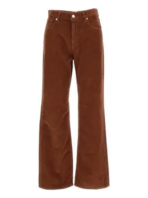 HAIKURE Korea Velvet Trousers - Marrone