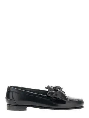 Hereu Corbati Bow Moccasin Nero