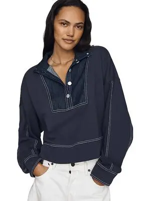 PILCRO Pilcro Cotton East-West Pullover