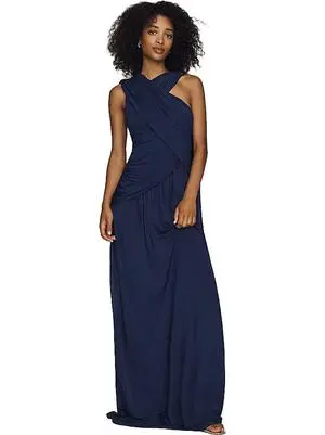 Misha Collection Hersha Scarf Maxi Dress - Deep Blue