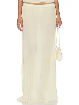 Lioness Maxi Skirt - Soft Lemon