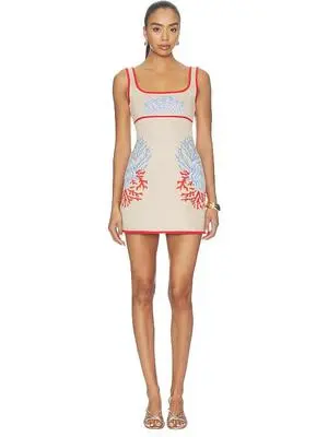 RETROFETE Retrofete Valcra Knit Dress In Cream.