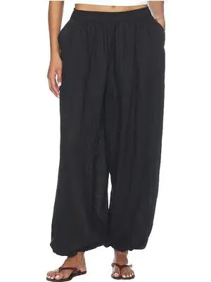 AEXAE Aexae Linen Balloon Pant In Black.